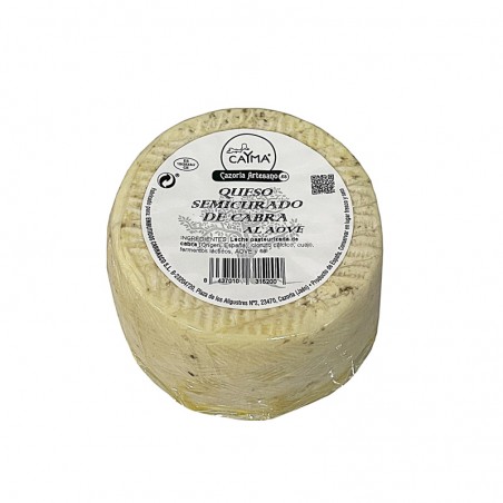 Queso artesanal mini semicurado de Cabra al AOVE 400 g